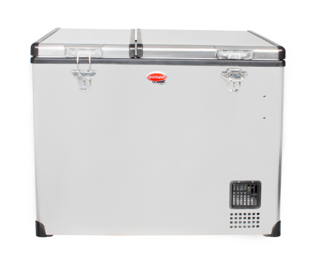 SNOMASTER (SMDZ-CL72D) 72L DUAL COMPARTMENT CAMPING FRIDGE/FREEZER - BW ...